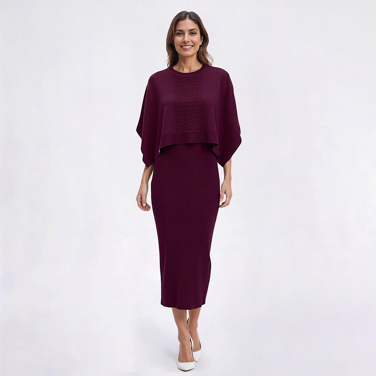 Click here for Womens Nina Leonard Elbow Sleeve Popover Sweater D... prices